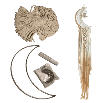 DIY! Macrame Moon Dreamcatcher Kit | Party Supplies, String Art & Paber Art - Dellwood DIY